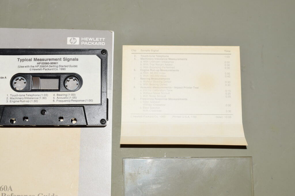 HP 3560A Typical Measurement Signals Tape | Rambling Nerd with a Plan