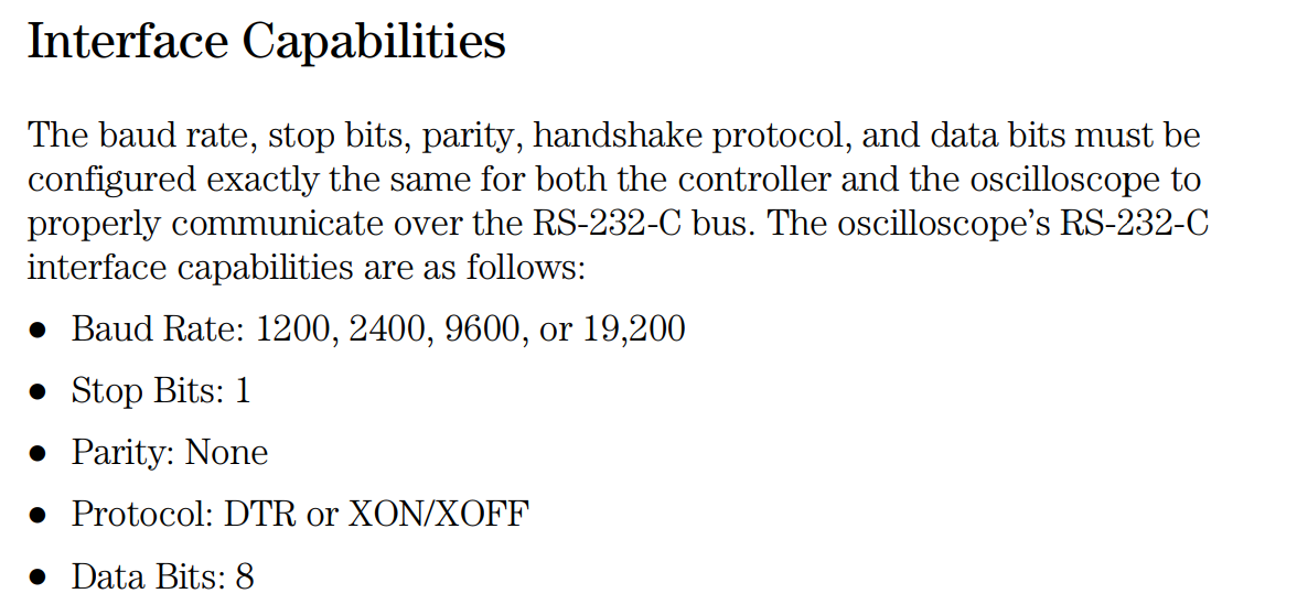 RS-232 Stop Bits in Agilent Instruments | Rambling Nerd with a Plan